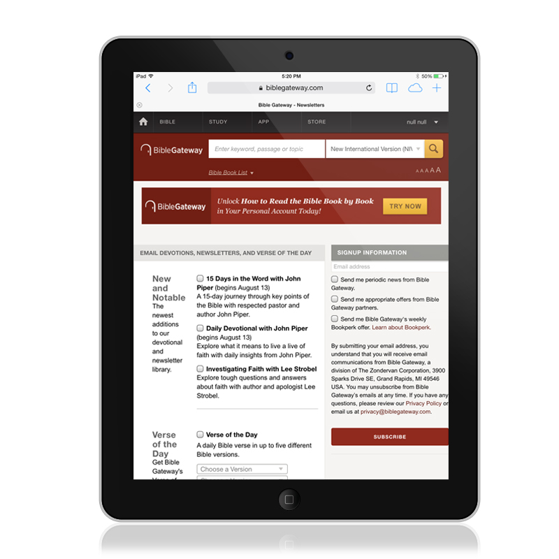 BibleGateway.com: A searchable online Bible in over 150 versions and 50 ...